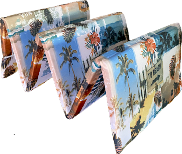 Plážové lehátko polyuretan/mikrovlákno 180 x 50 x 2 cm, Beach od 599 Kč ...
