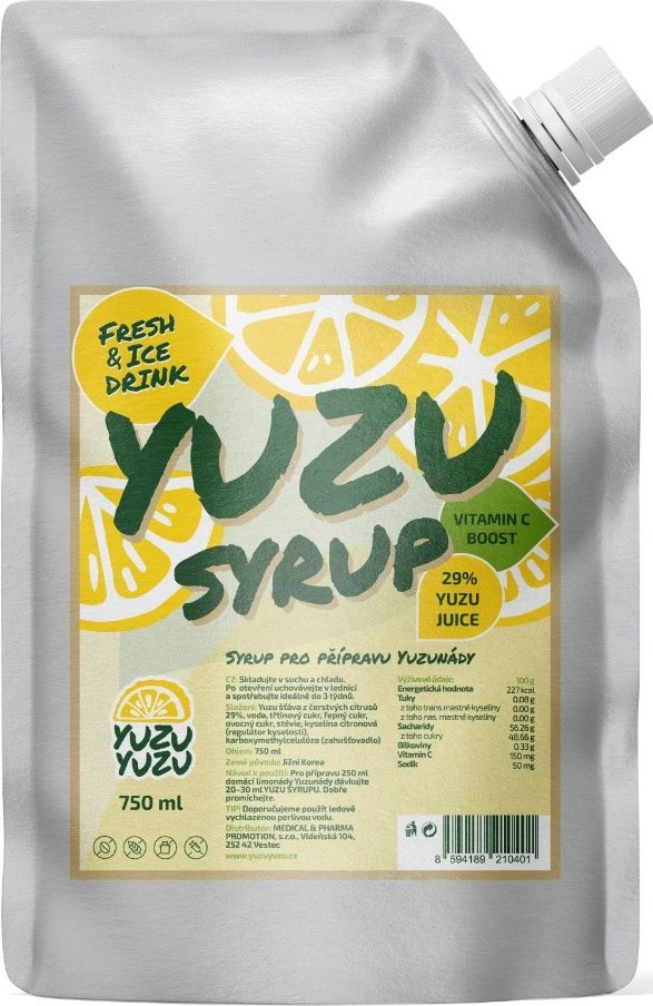 Medical & Pharma Promotion Yuzu Syrup citrusy 750 ml - Zbozi.cz