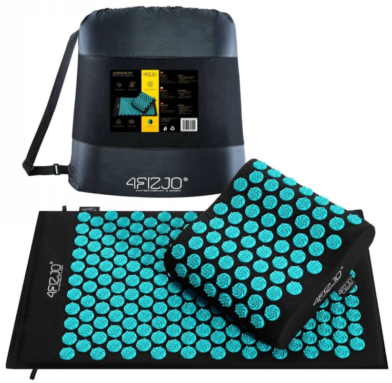 4FIZJO Ergo akupresurní podložka 68 x 42 cm + ergonomický polštář 30 x ...