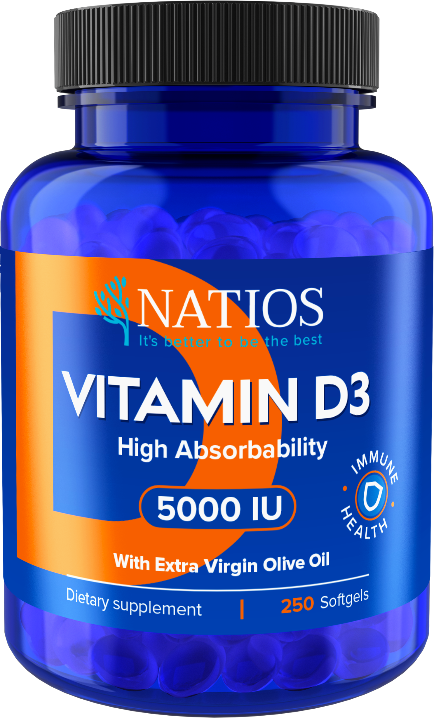 Natios Vitamin D3 5000 IU 250 cps. od 329 Kč - Zbozi.cz