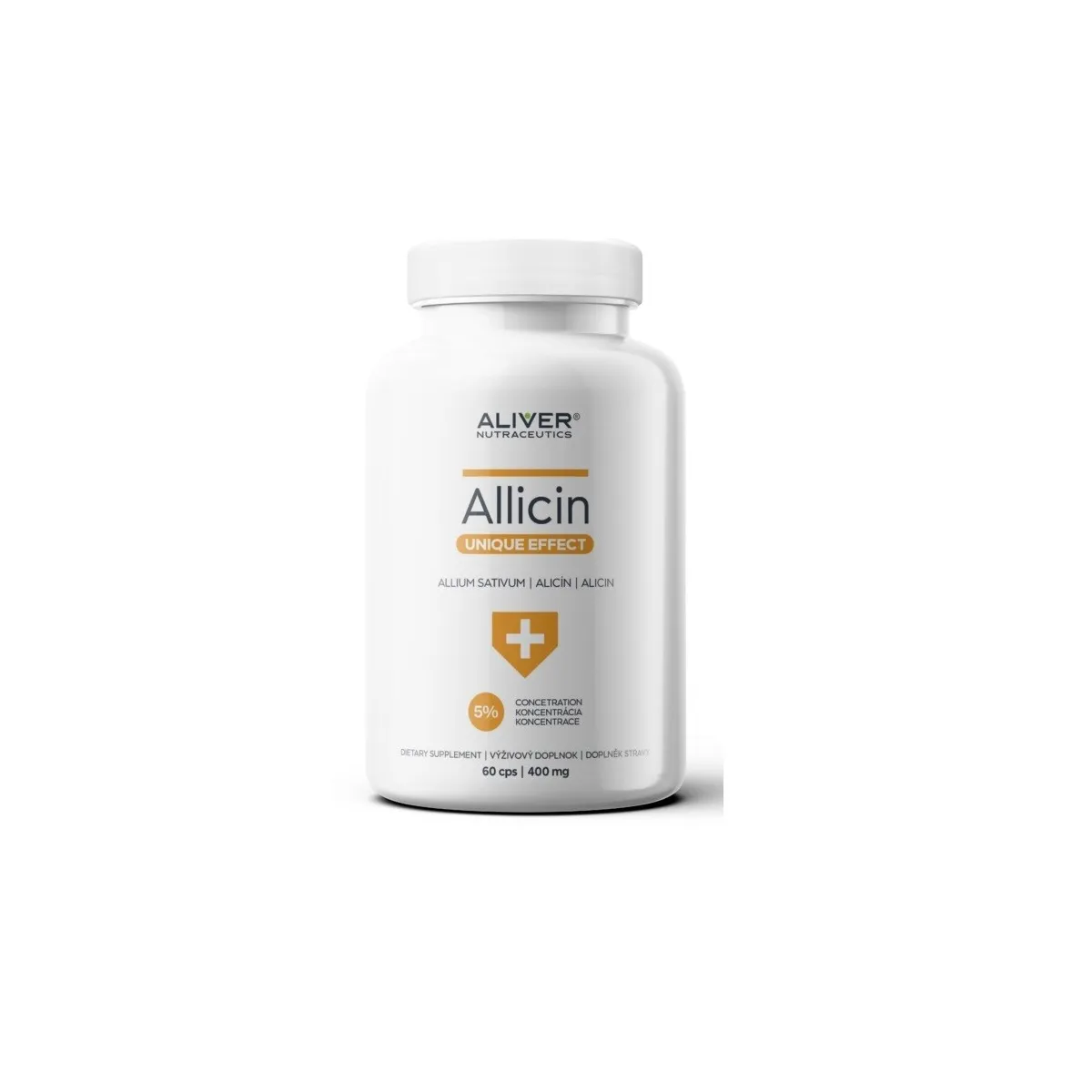 Foto Přírodní produkt ALIVER nutraceutics Allicin 400 mg 60 cps. - Zbozi.cz