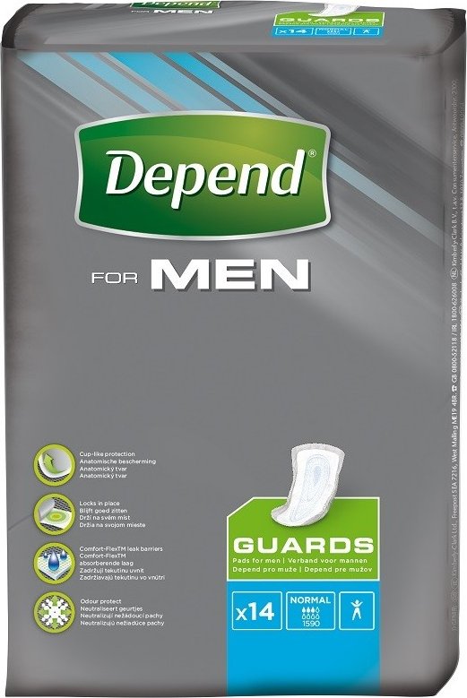 Kimberly Clark Depend inkontinenční kapsy pro muže 2 14 ks od 134 Kč ...