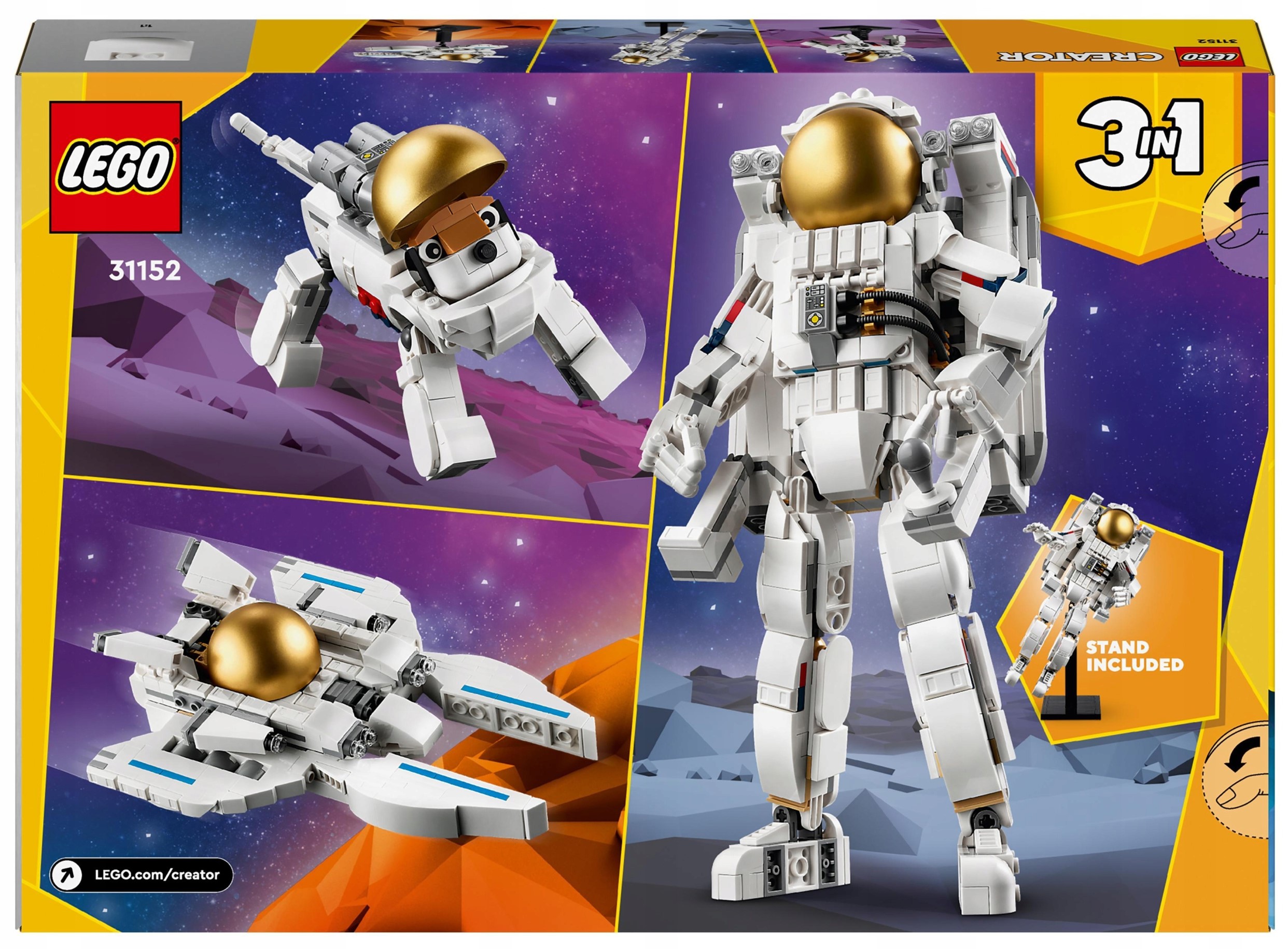 Foto Stavebnice LEGO LEGO Creator 3v1 31152 Astronaut - Zbozi.cz