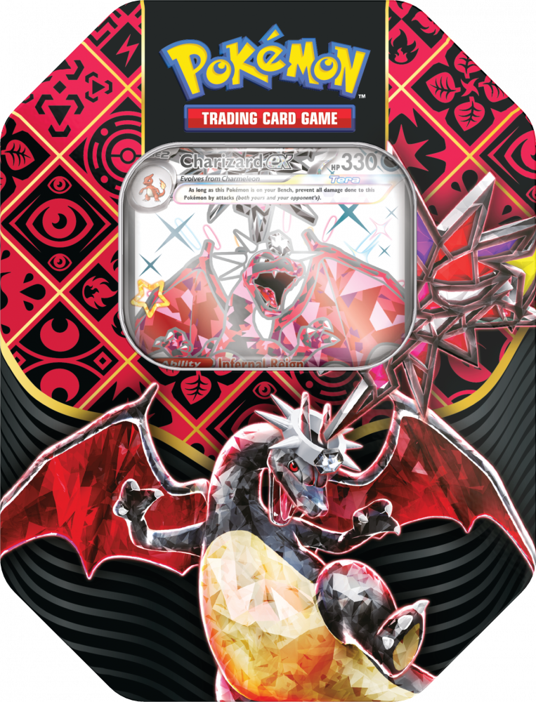 Pokémon Paldean Fates Tin Tera Charizard EX - Zbozi.cz