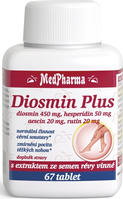 MedPharma Diosmin Plus 67 tbl. od 192 Kč - Zbozi.cz