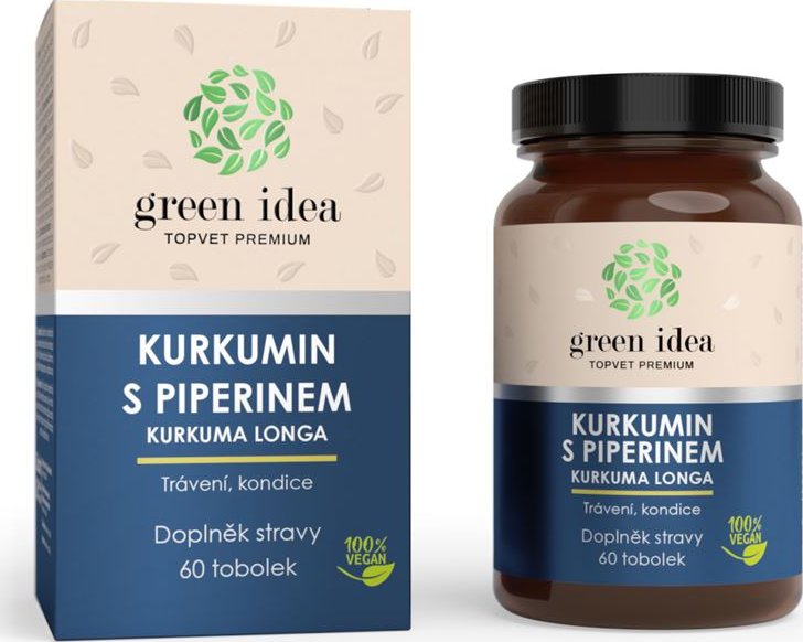GREEN IDEA Kurkumin s piperinem 60 cps. od 269 Kč - Zbozi.cz