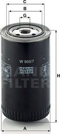 Mann-Filter W 950/7 od 169 Kč - Zbozi.cz