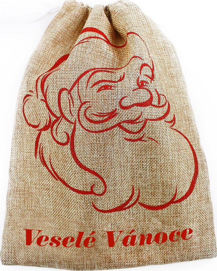 Rappa Vánoční pytel s českým nápisem juta 22 x 30 cm od 46 Kč - Zbozi.cz