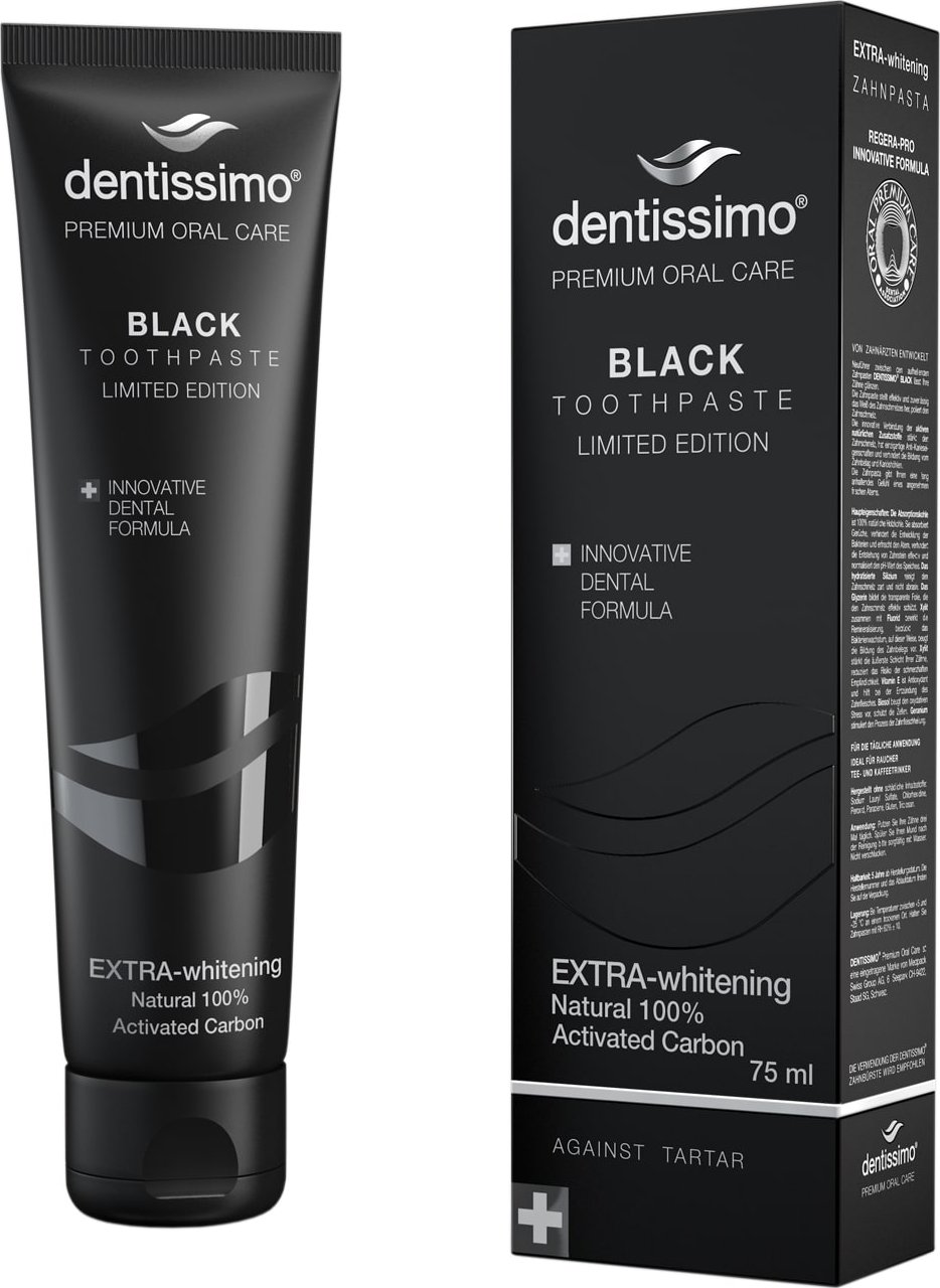 Dentissimo Black Toothpaste Extra Whitening 75 ml od 303 Kč - Zbozi.cz