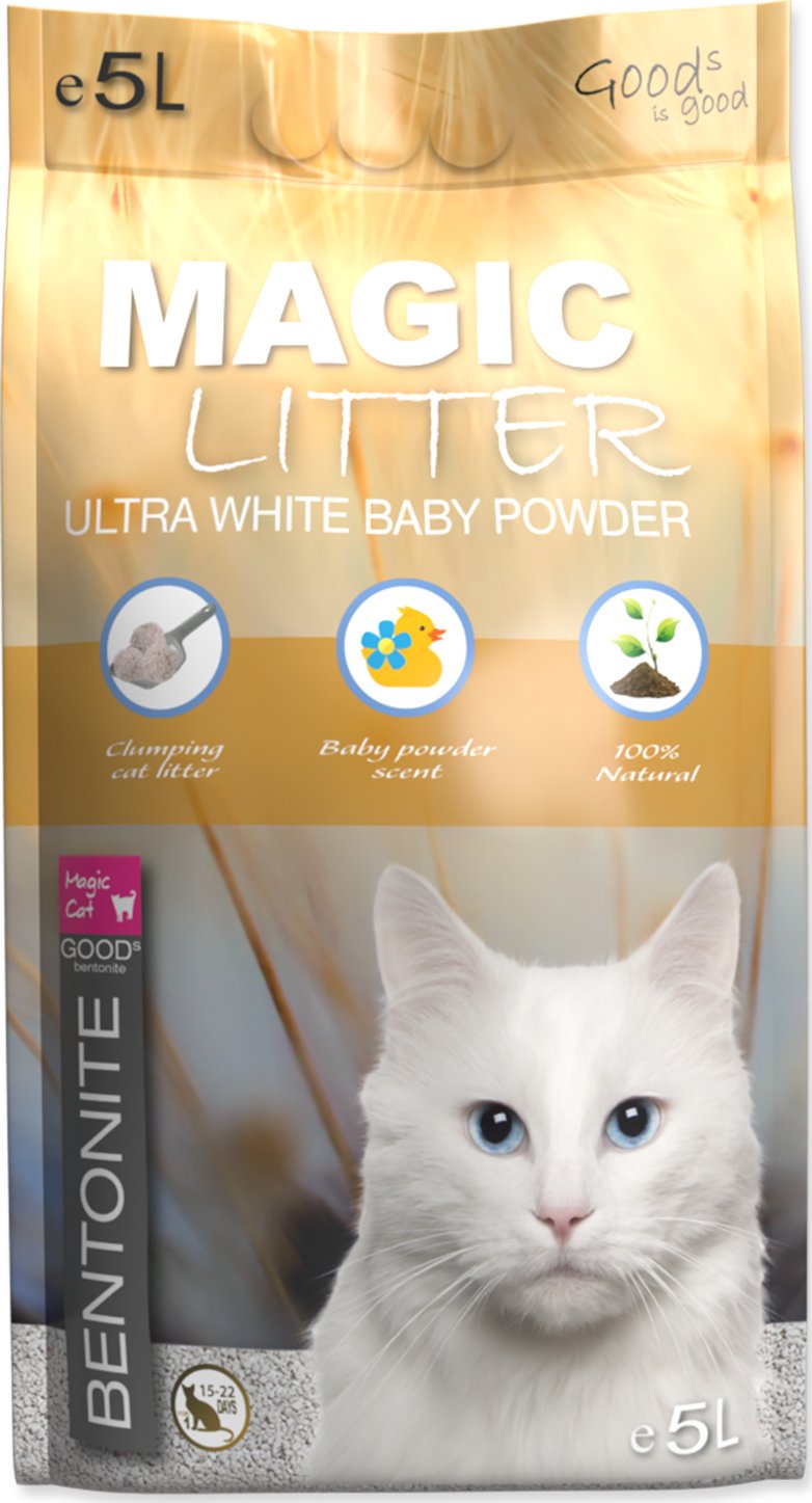 Magic Cat Magic Litter Ultra White Baby Powder od 104 Kč - Zbozi.cz