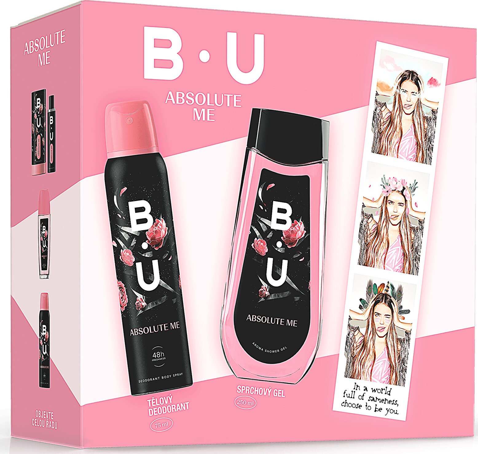 B.U. Absolute Me deodorant ve spreji 150 ml + sprchový gel 250 ml ...
