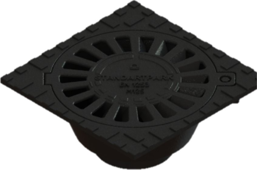 Standartpark Litinová vpusť 250 x 250 mm černá od 849 Kč - Zbozi.cz