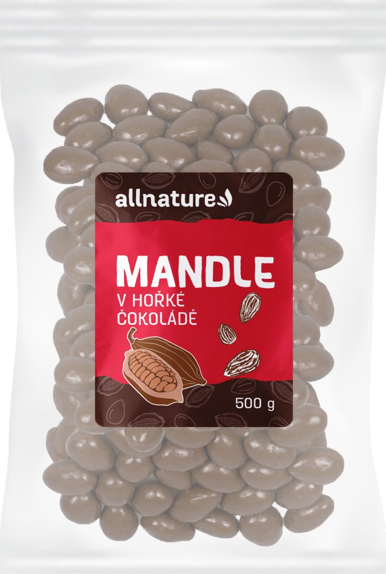 Allnature Mandle v hořké čokoládě 500 g od 205 Kč - Zbozi.cz