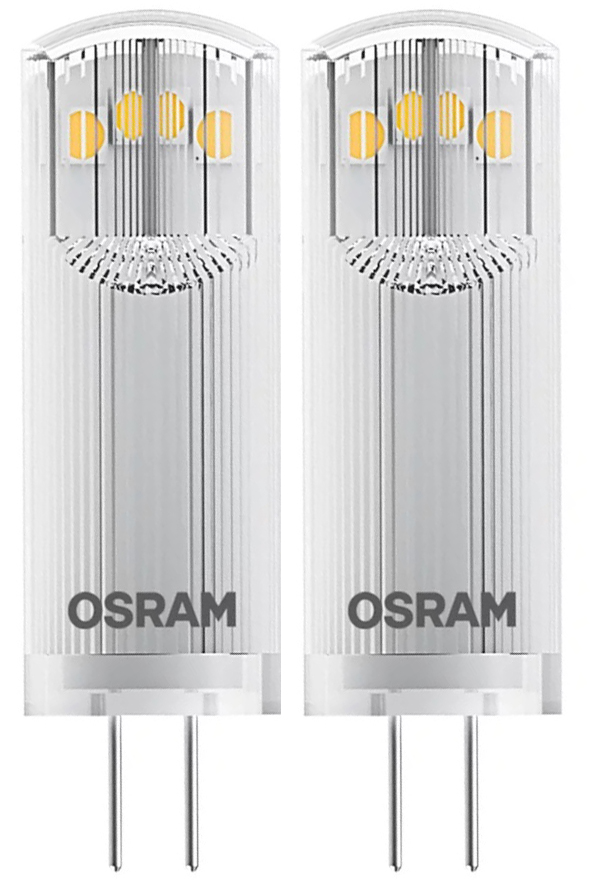 OSRAM Pin 20 G4 1,8W 12V 200lm 2700K 2 ks od 120 Kč - Zbozi.cz