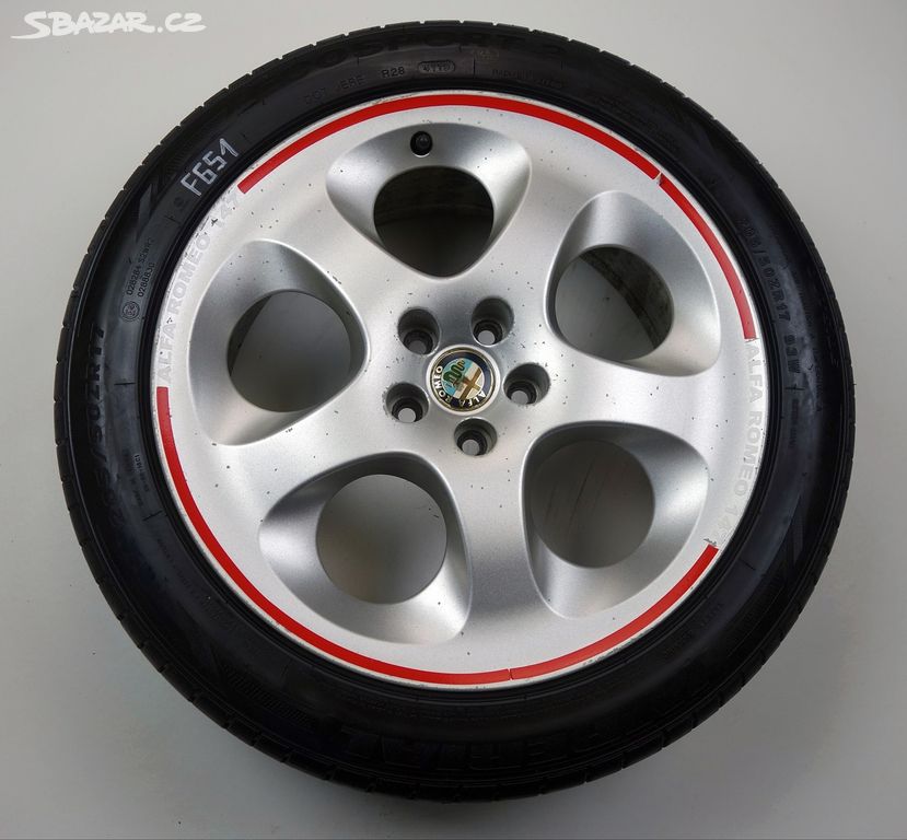 Rozbaleno Alfa Romeo 147 17" Originální letní sada motolab.cz - Sbazar.cz