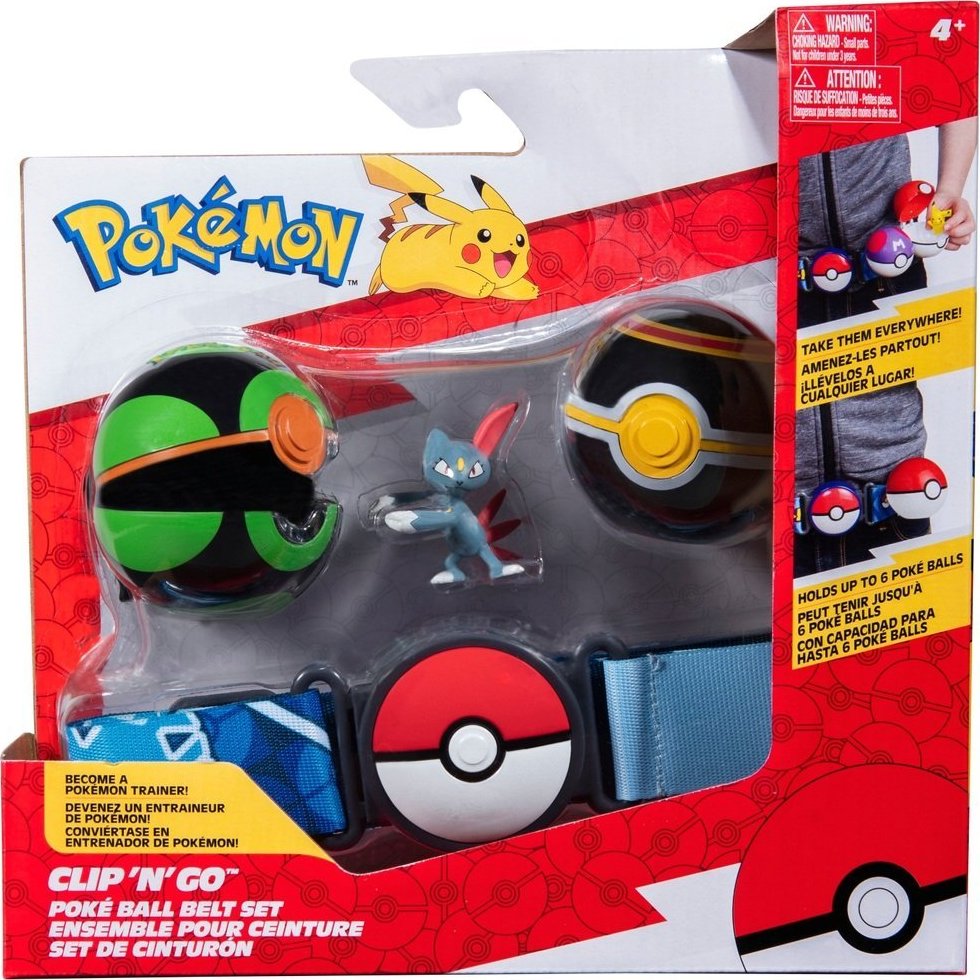Pokémon Clip N Go Pokéball Belt Set Sneasel od 649 Kč - Zbozi.cz
