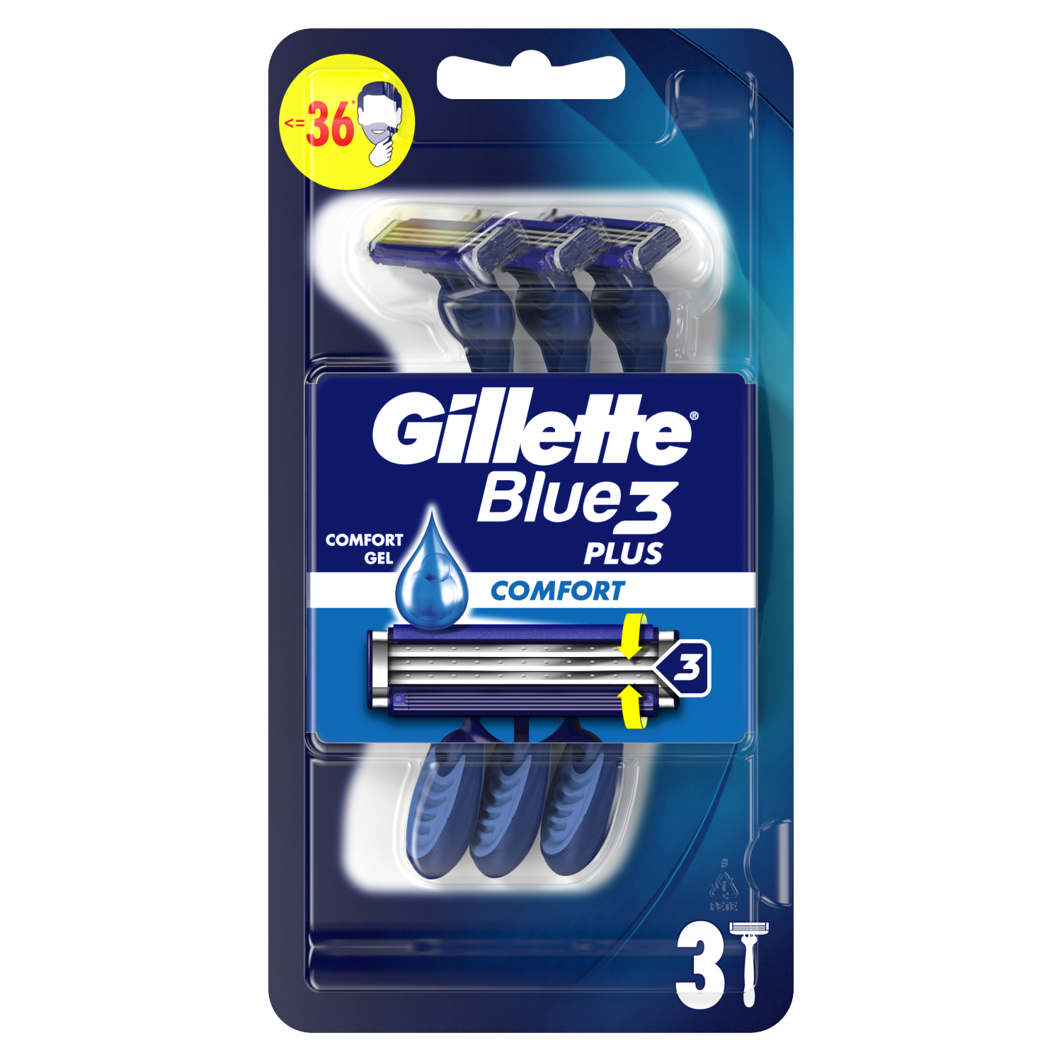 Gillette Blue 3 Plus Comfort 3 ks - Zbozi.cz