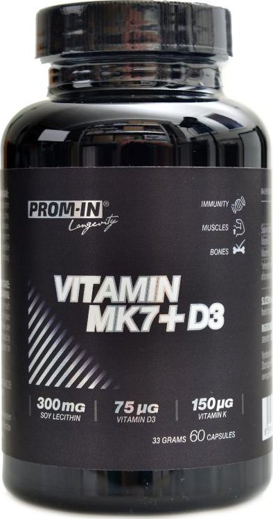Prom-IN Vitamin MK7 + D3 60 cps. od 185 Kč - Zbozi.cz