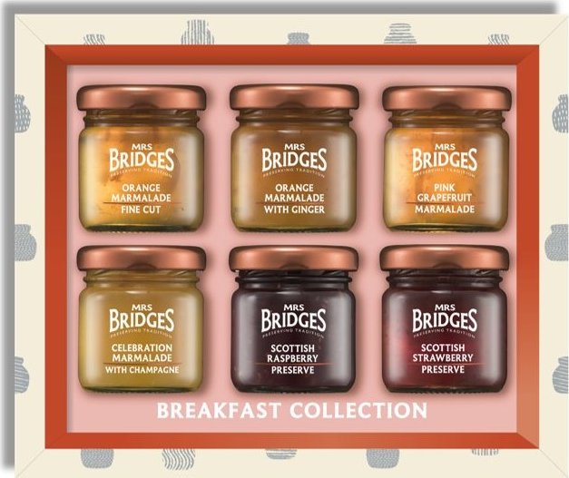 Mrs Bridges Dárková sada džemů a marmelád 6x 42 g - Zbozi.cz
