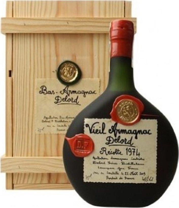 Armagnac Delord 1974 40 % 0,7 l dřevěný box od 6 286 Kč - Zbozi.cz