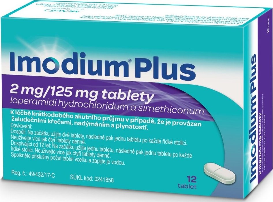 Imodium Plus 2 mg/125 mg 12 tbl. od 166 Kč - Zbozi.cz