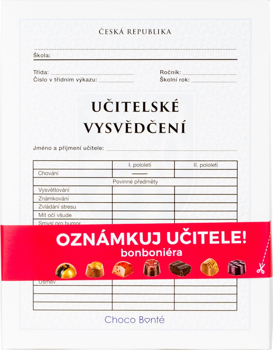 Choco Bonté Bonboinéra "Vysvědčení" 24 ks - Zbozi.cz