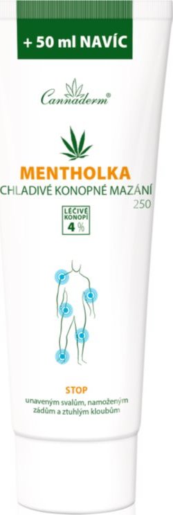 Recenze Cannaderm Mentholka chladivé konopné mazání 250 ml - Zbozi.cz
