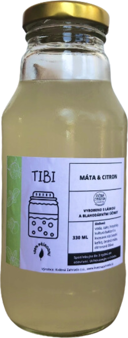 Květná Zahrada Tibi vodní kefír máta s citronem 330 ml od 65 Kč - Zbozi.cz