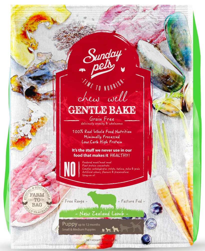 Sunday Pets Gentle Bake Dog Puppy Small/Medium Lamb 1,3 kg od 379 Kč ...