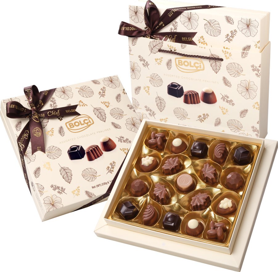 Bolçi Cream Box Assorted Chocolate Pralines směs čokoládových pralinek ...