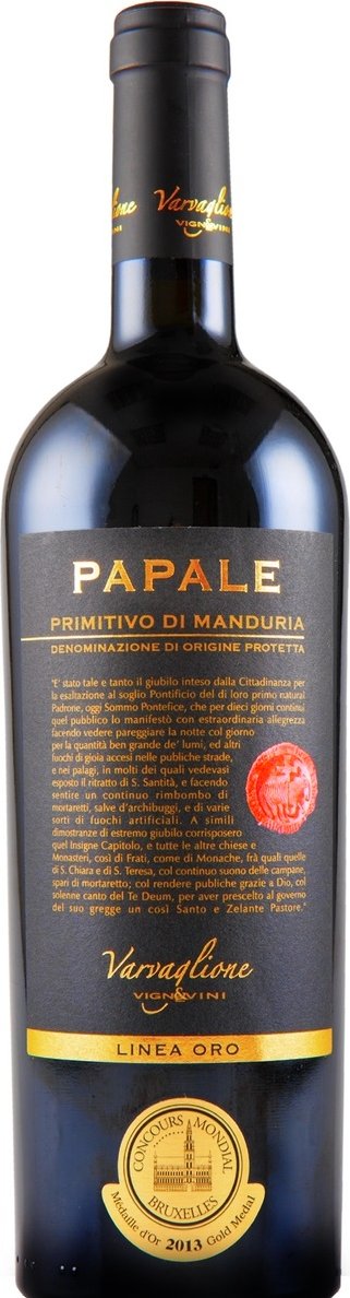Varvaglione Papale Oro Primitivo di Manduria 0,75 l od 487 Kč - Zbozi.cz