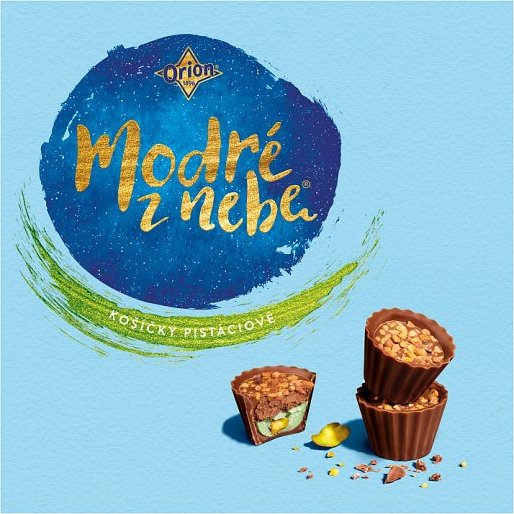 Orion Modré z nebe Košíčky pistácie 142 g - Zbozi.cz