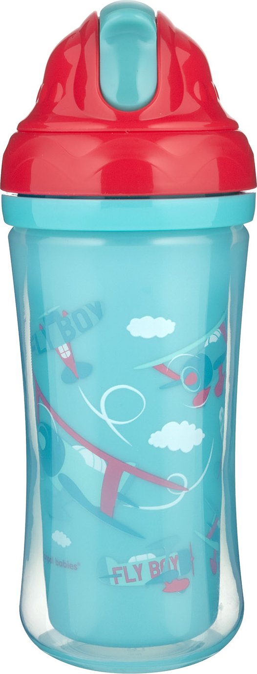 Canpol babies Cestovní sportovní lahev se silikonovou slámkou 260 ml letadla od 97 Kč - Zbozi.cz