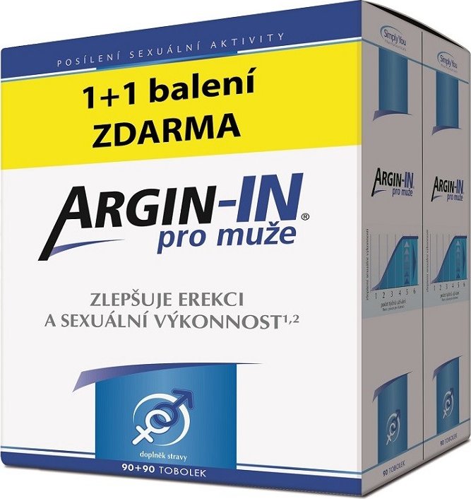 Simply You Pharmaceuticals Argin-IN pro muže 90 + 90 tob. od 1 327 Kč - Zbozi.cz