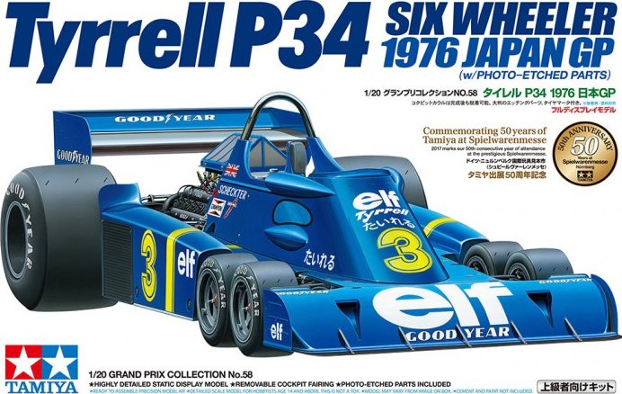 Tamiya Tyrrell P34 Six Wheeler 1976 Japan GP 1:20 od 854 Kč - Zbozi.cz