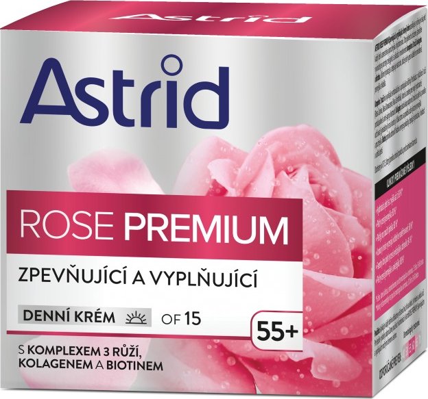 Astrid Rose Premium 55+ zpevňující a vyplňující denní krém SPF15 50 ml ...