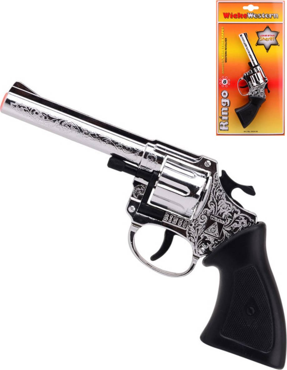 Wicke Western 0434-09 Ringo revolver na kapsle 8 ran stříbrný/černý ...