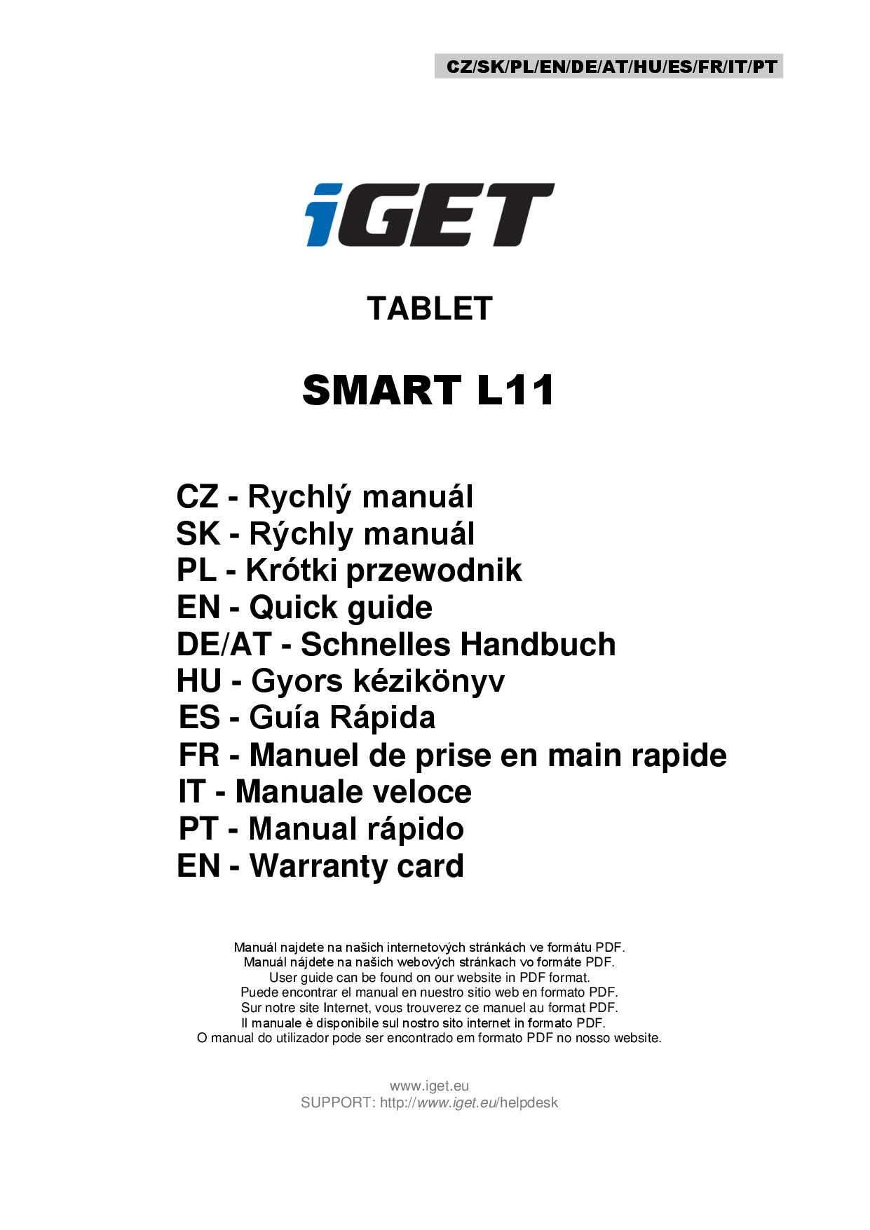 Návod k použití iGET Smart L11 128 GB Wi-Fi/LTE stříbrný (84000339) - Zbozi.cz