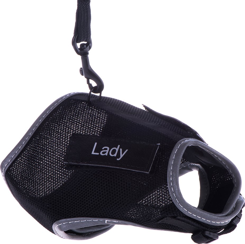 Trixie XCat postroj pro kočky s nálepkou a vodítkem černý 24-42 cm/1,20 ...