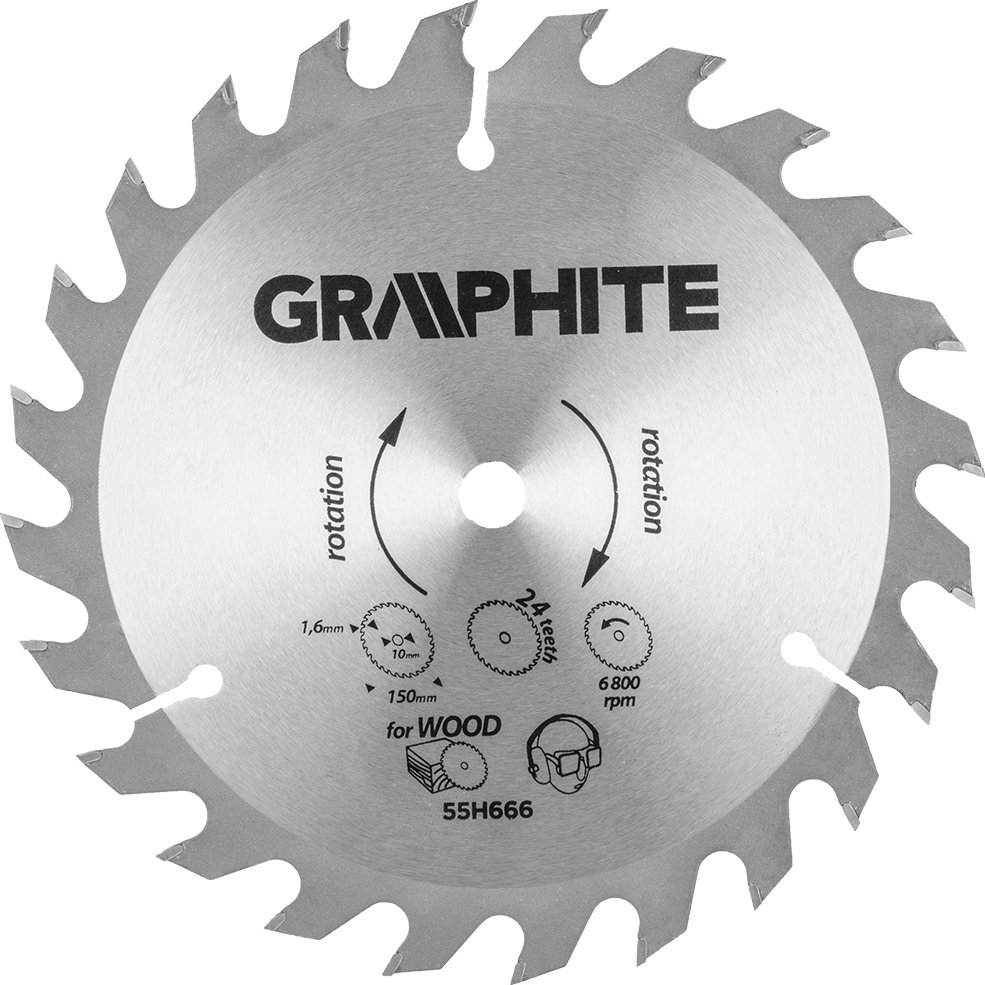 Graphite EnergyPlus 55H666 150 x 10 x 1,6 mm 24 zubů od 122 Kč - Zbozi.cz