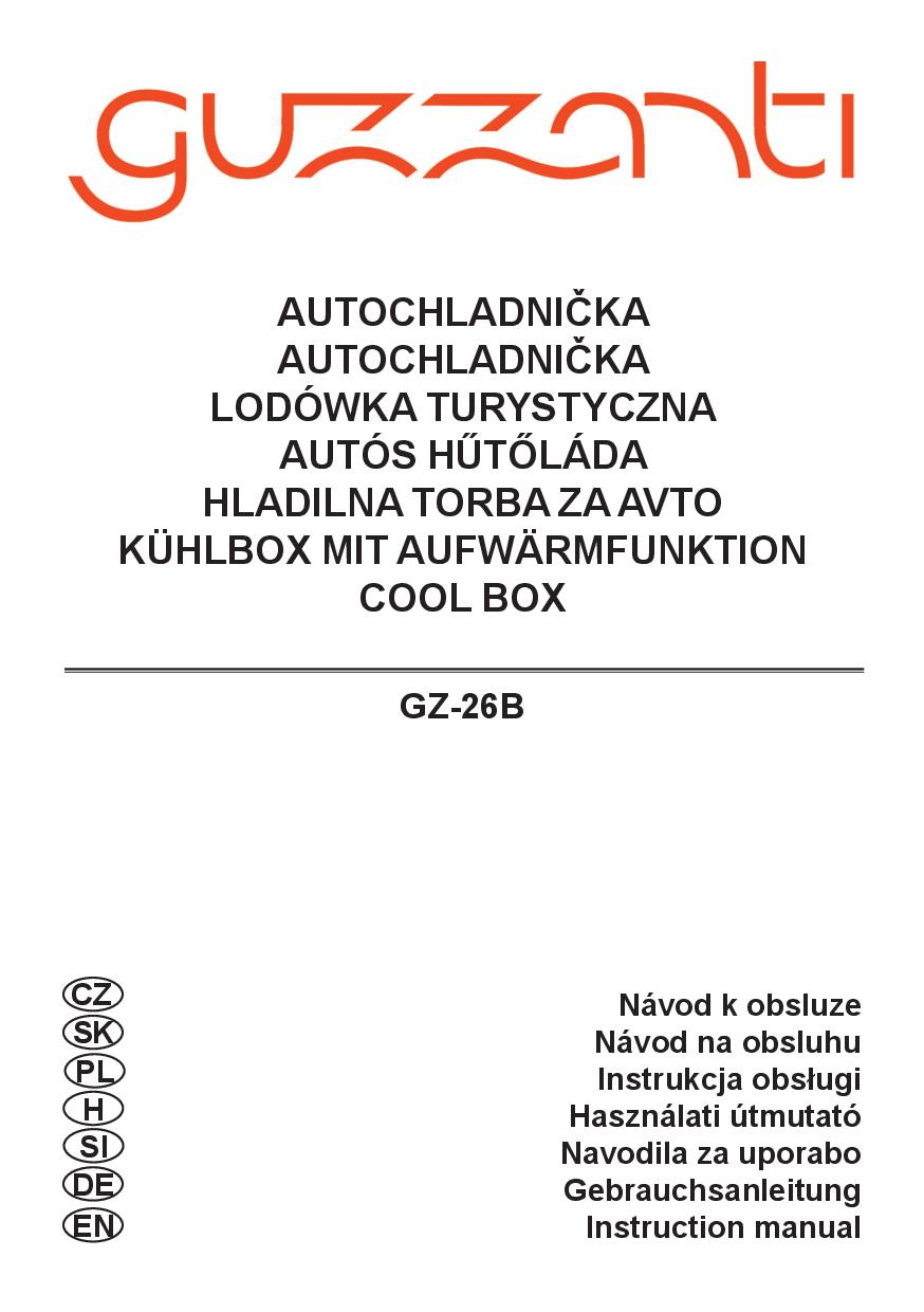 Návod k obsluze Guzzanti GZ 26B 26 l - Zbozi.cz