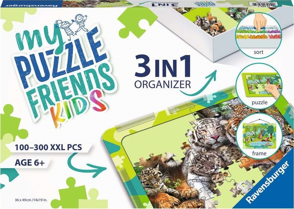 Ravensburger My Puzzle Friends Kids sada pro skládání puzzle 3v1 zelená ...