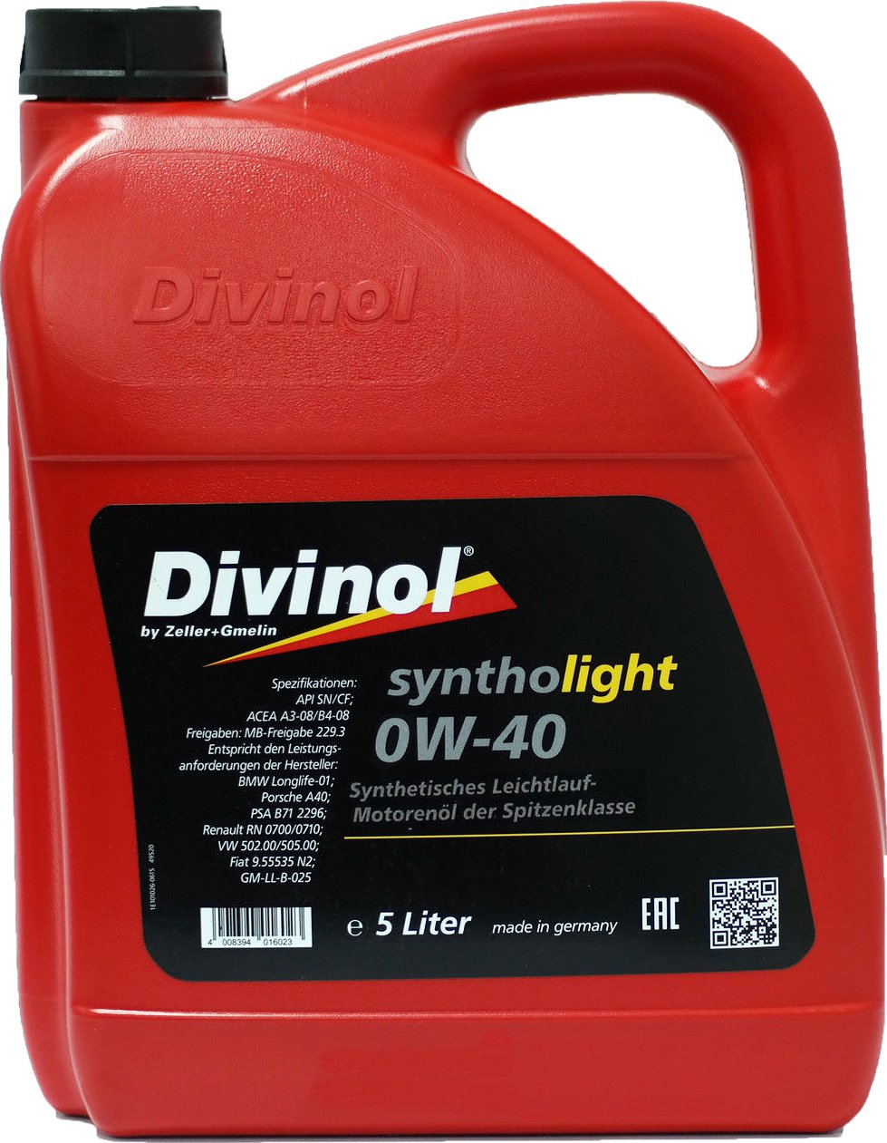 Divinol Syntholight 0W-40 5 l od 1 149 Kč - Zbozi.cz