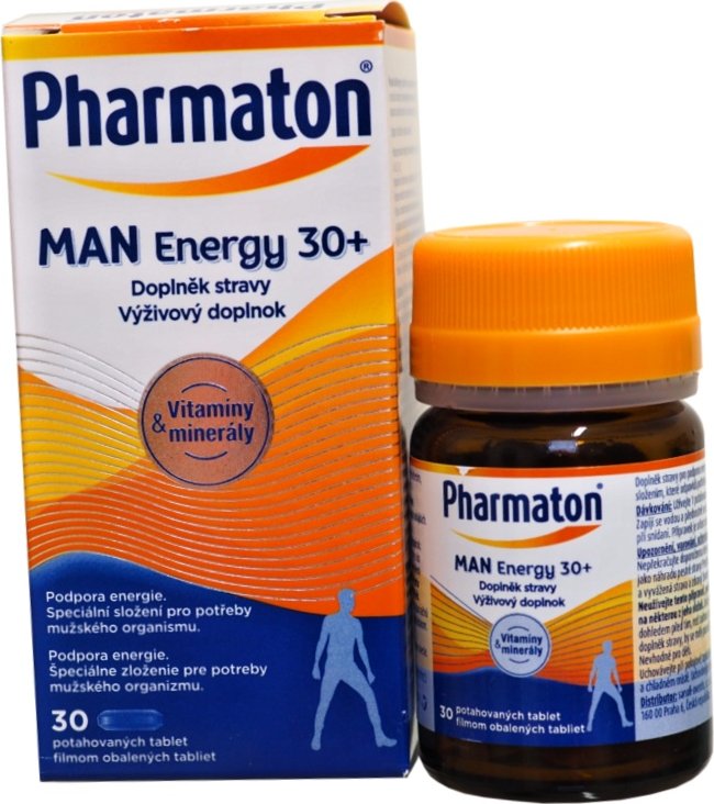 Pharmaton Man Energy 30+ 30 tbl. - Zbozi.cz