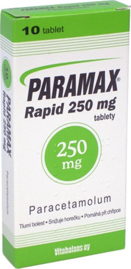 Paramax Rapid 250 mg 10 tbl. od 32 Kč - Zbozi.cz