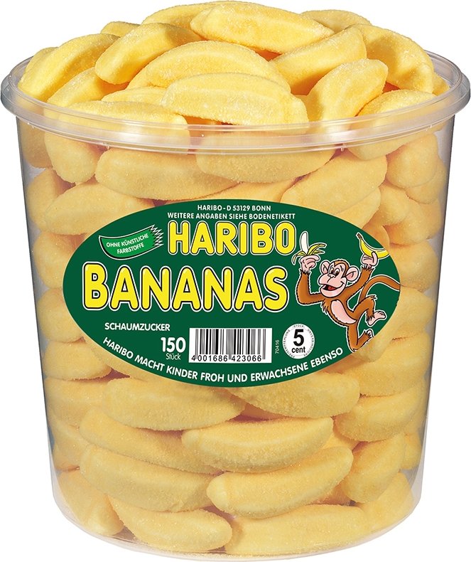 Haribo Bananas 150 ks od 269 Kč - Zbozi.cz