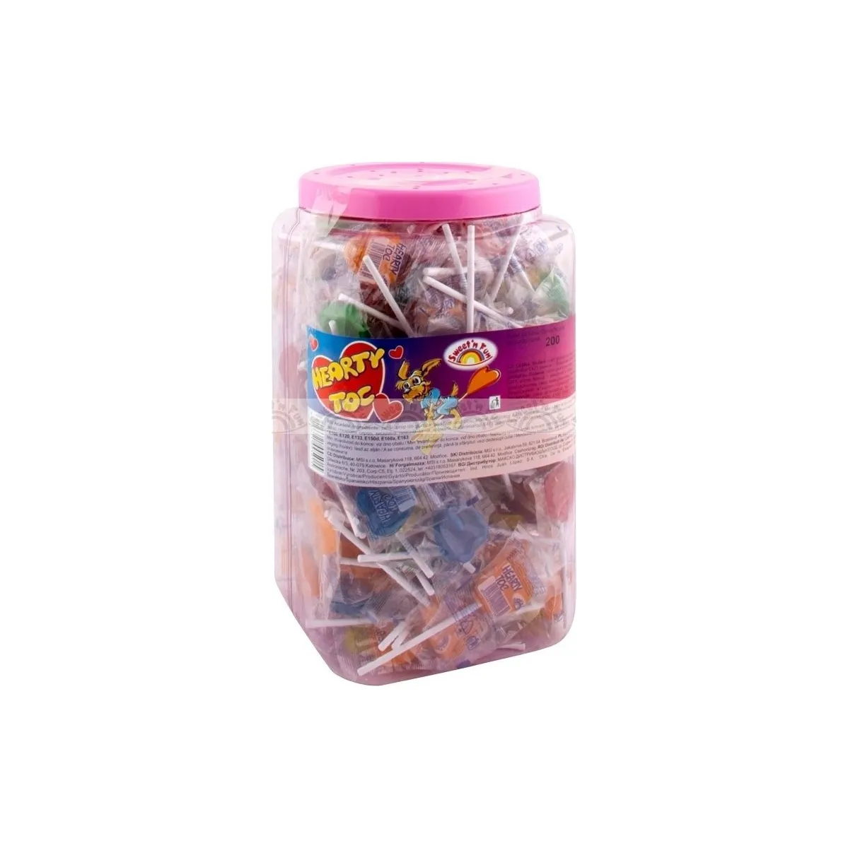 Foto Bonbon Sweet N’ Fun Hearty Toc srdíčka 200 ks - Zbozi.cz