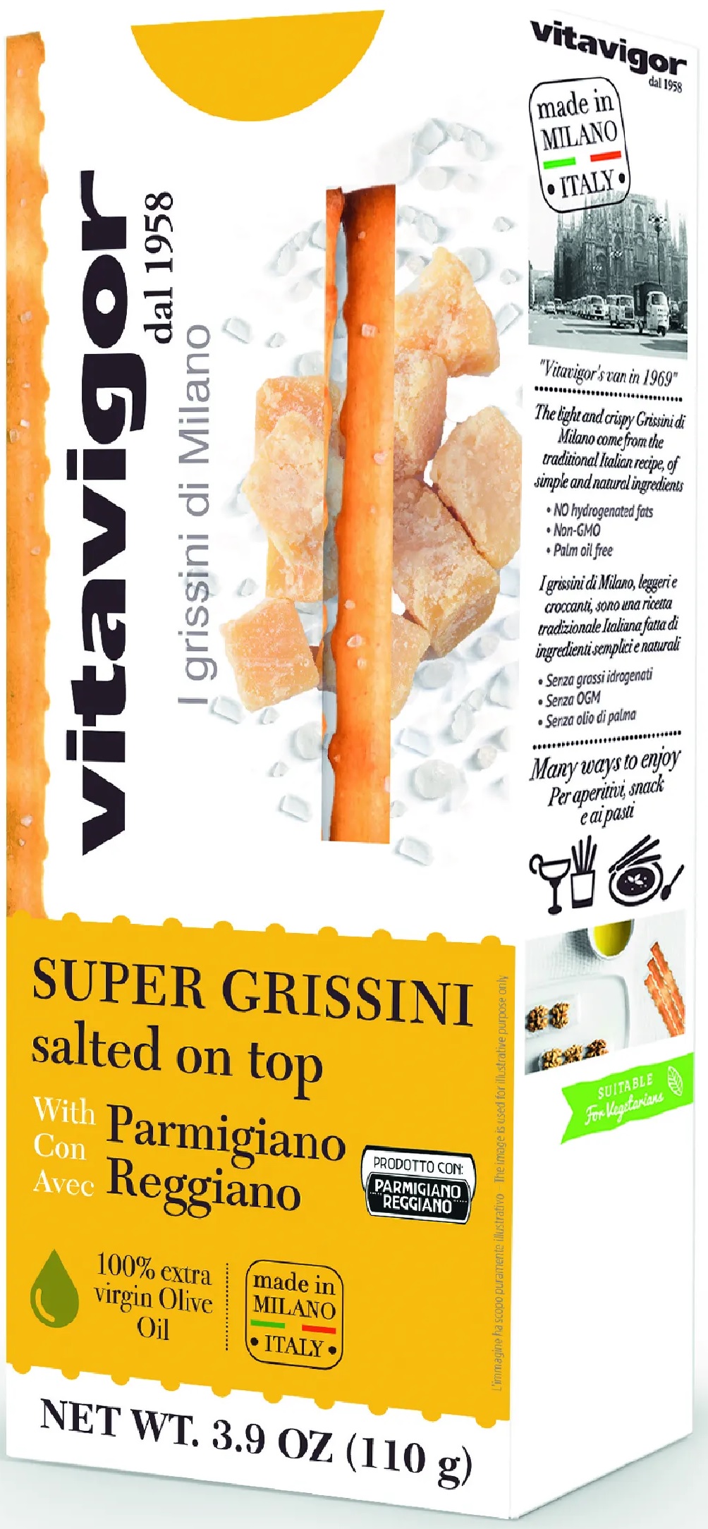 Vitavigor Super Grissini tyčinky s parmezánem 110 g od 39 Kč - Zbozi.cz