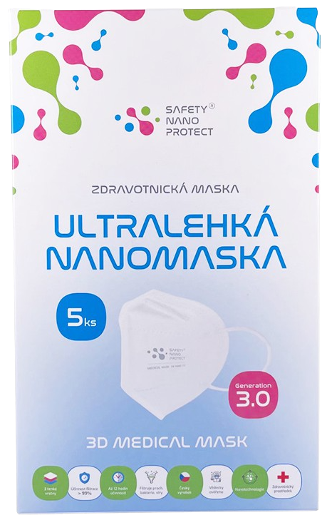 Safety Nano Protect 3D Medical Mask GEN 3.0 5 ks - Zbozi.cz