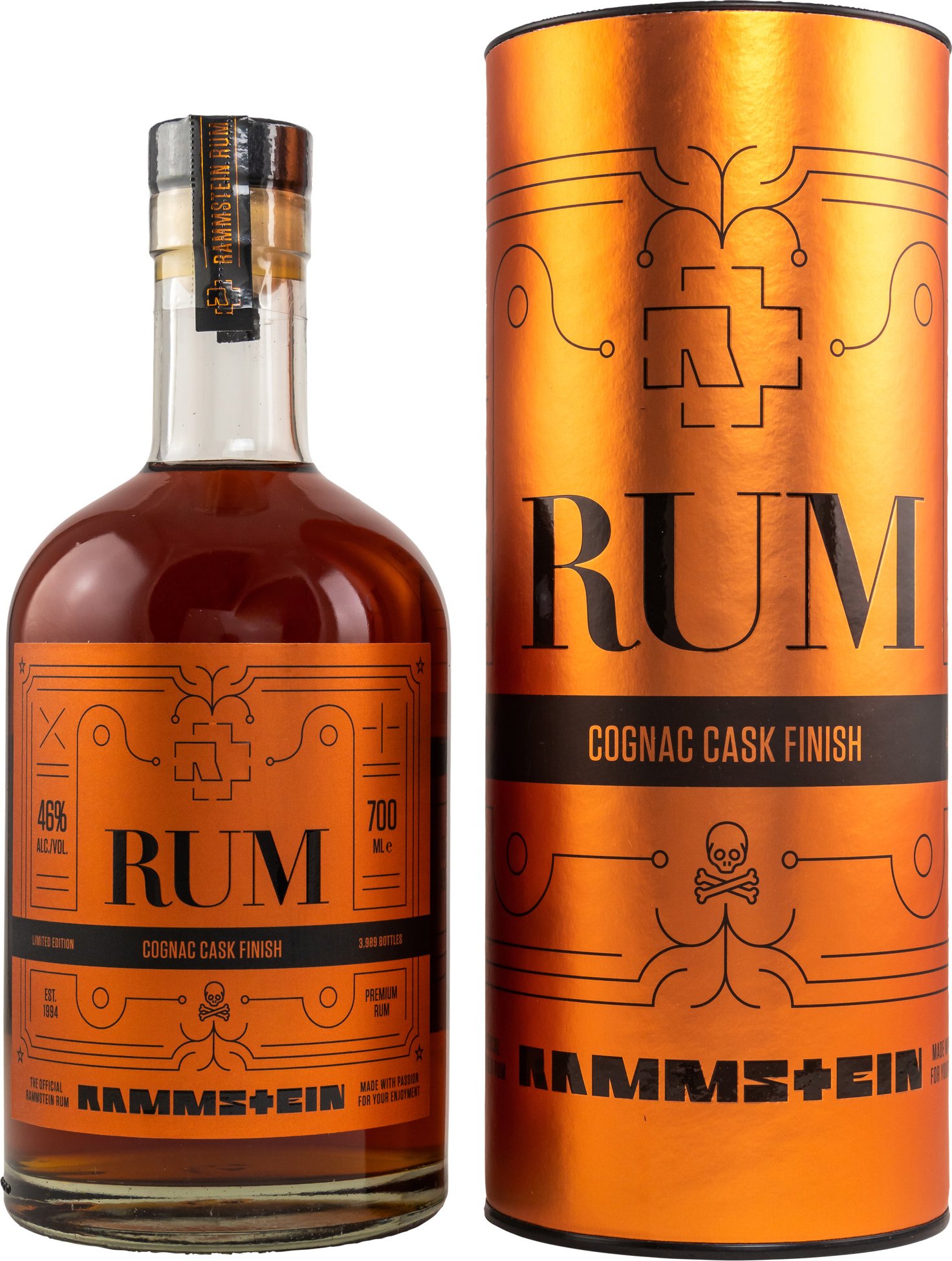 Rammstein Rum Cognac Cask Finish Limited Edition 46 % 0,7 l box od 1 ...